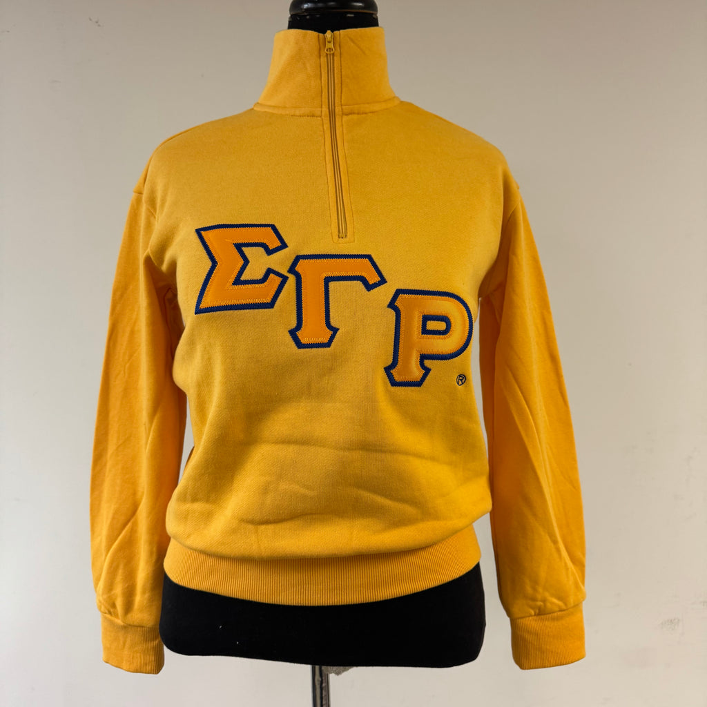 SGRho Twill Letters Zip Mock Sweatshirt – Distinctive Specialties