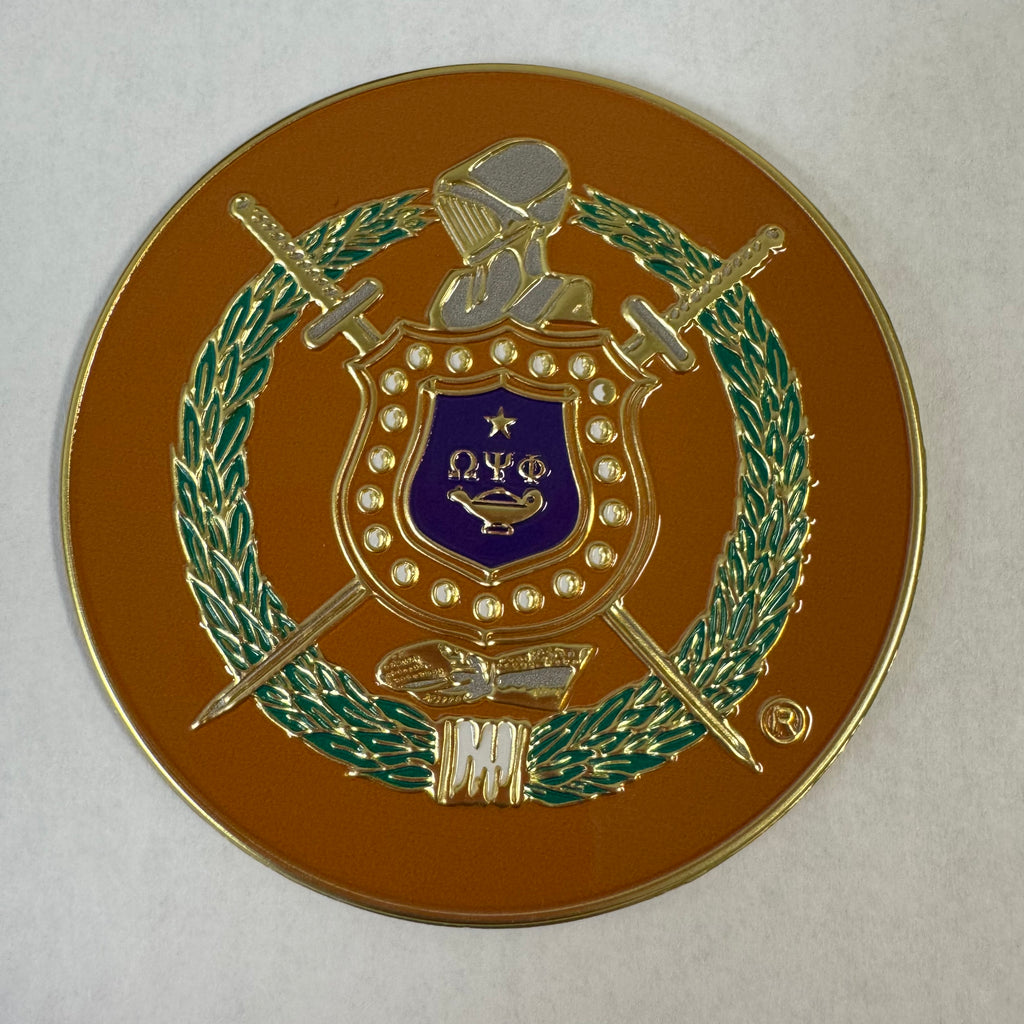 Omega Shield Car Emblem Round – Distinctive Specialties