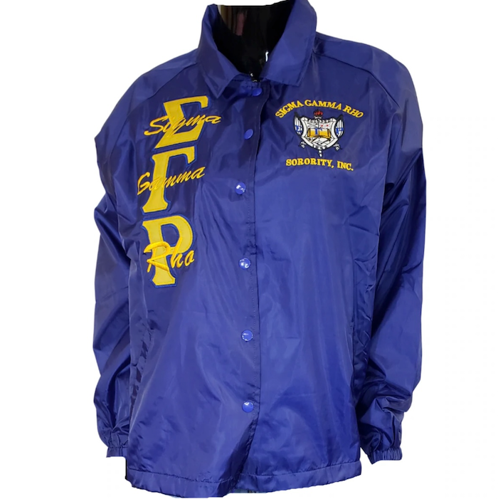 SGRho Line Jackets Royal - Gold Front Letters – Distinctive Specialties