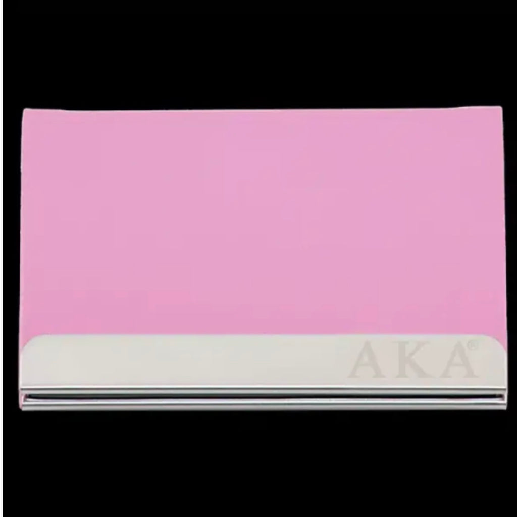 AKA Business Card Holder Pink – Distinctive Specialties